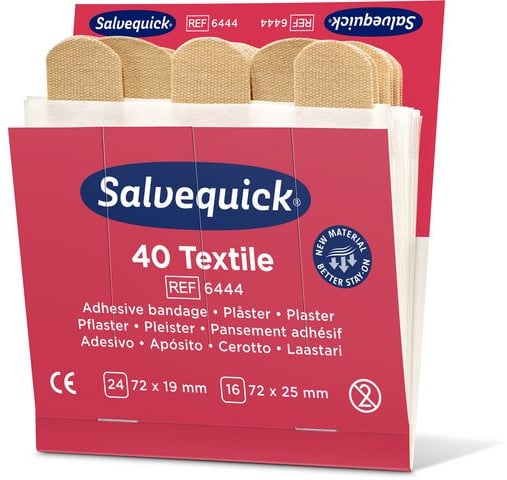 Plåster SALVEQUICK refill textil 40/FP, endast 45 kr