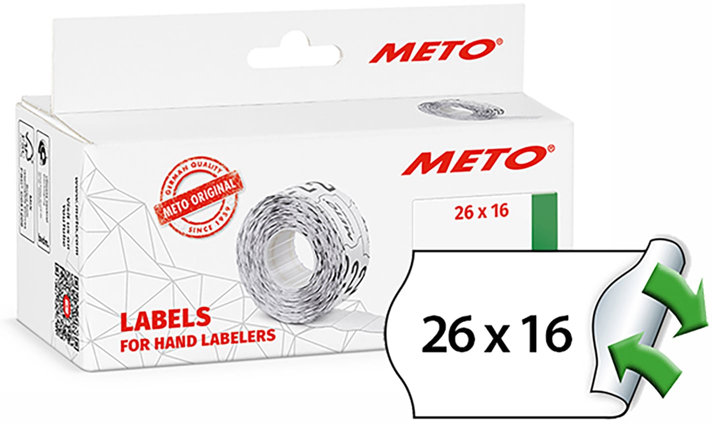 Etikett 26x16 vit avta. 6rl/fp, endast 220 kr